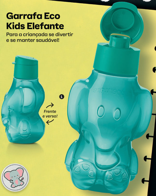 Tupperware Eco Tupper Kids 350 ml Elefante Oceano - Mãe, Casei e Agora ...