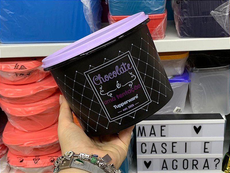 Tupperware Tupper Caixa Chocolate Bistrô 1,3 kg - Mãe, Casei e Agora ...
