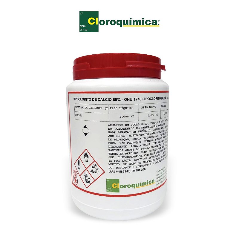 HIPOCLORITO DE CÁLCIO 65% - Cloroquímica® | A Química na medida certa!