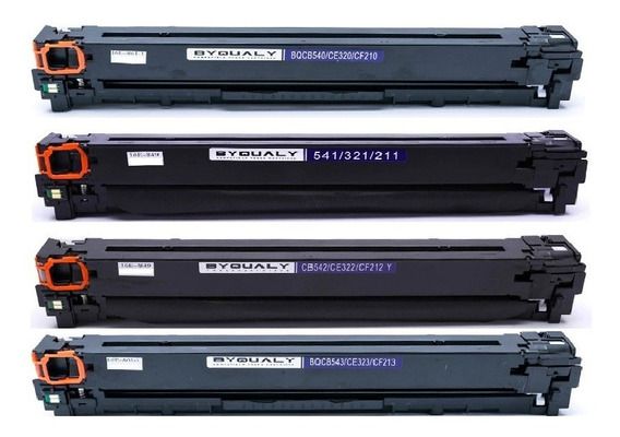 Kit 4 Toners Compatível Cp1525nw 1525 Cp1215 1215, preto, magenta ...