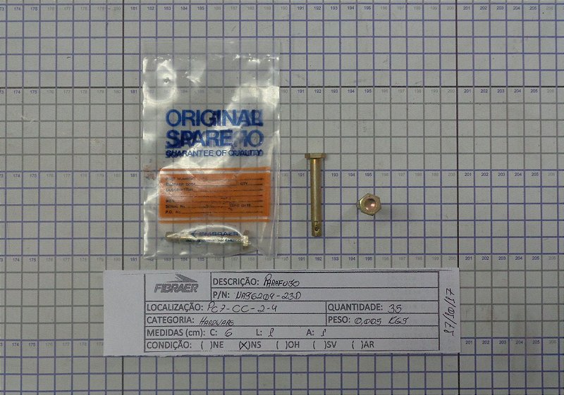 PARAFUSO - NAS6204-4D - Fibraer