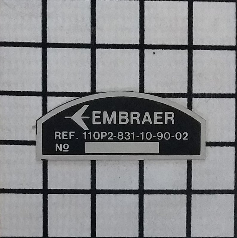 PLAQUETA - 110P2-831-10-90-02 - Fibraer