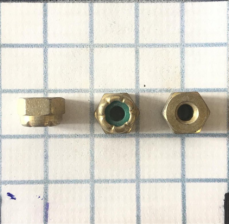 NUT SELF-LOCKING HEXAGON - AN365-832A - Fibraer