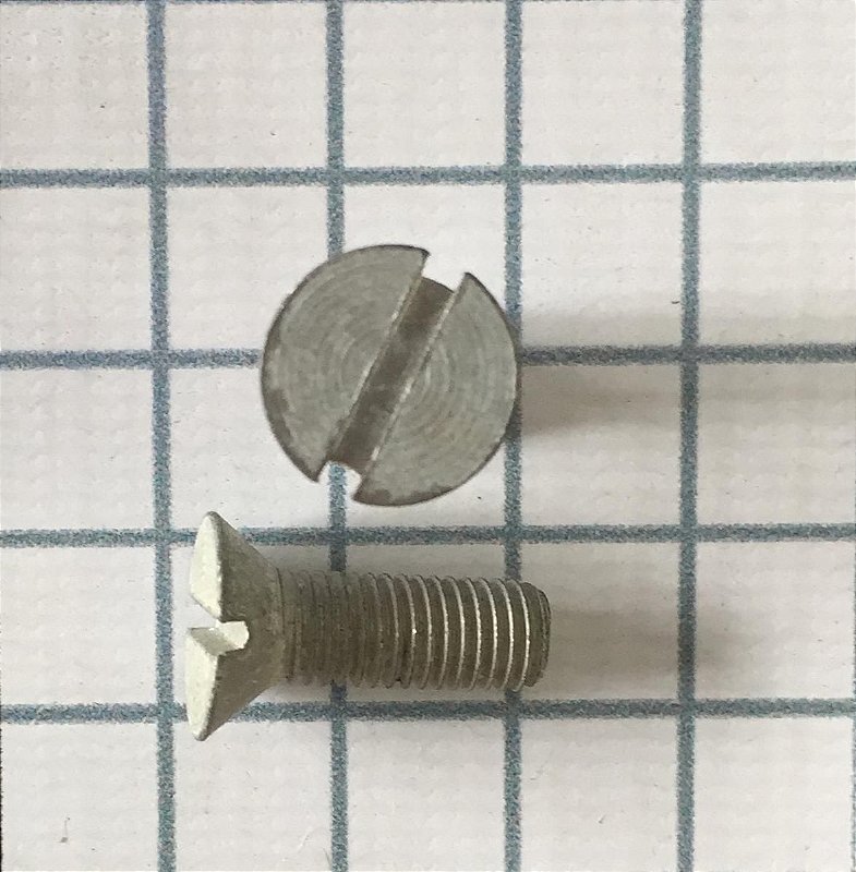 PARAFUSO 1/4 ESCAREADO FENDA - AN510-416-12 - Fibraer