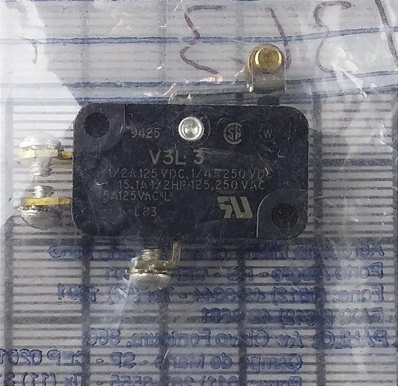 MICRO SWITCH CESSNA FLAPE C.206 - V3L-3 (S1906-1) - Fibraer