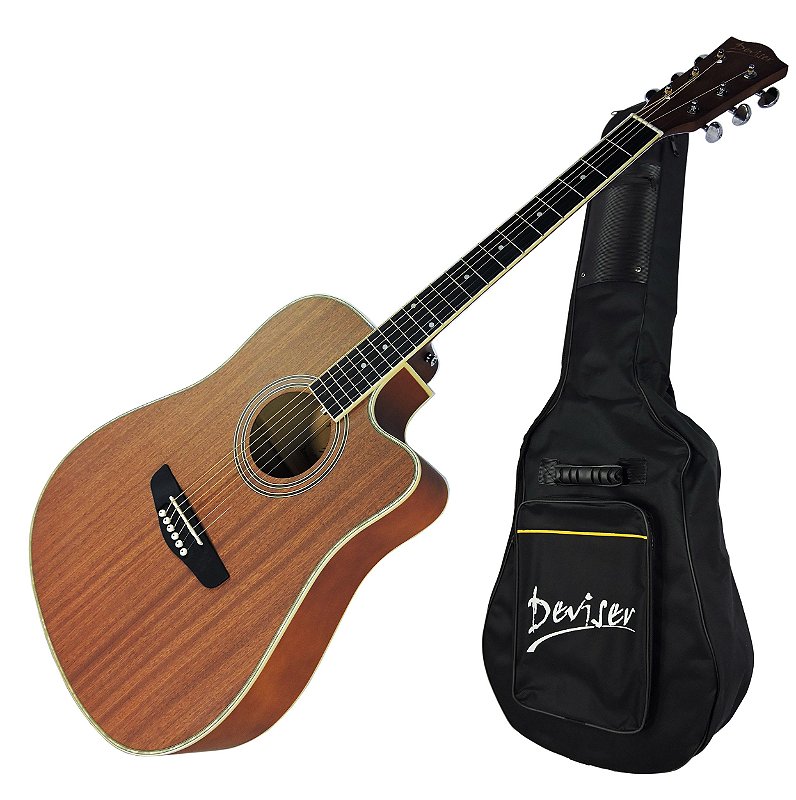 Violão Deviser Profissional Aço Acústico Cutway modelo L-807N - NewSons ...