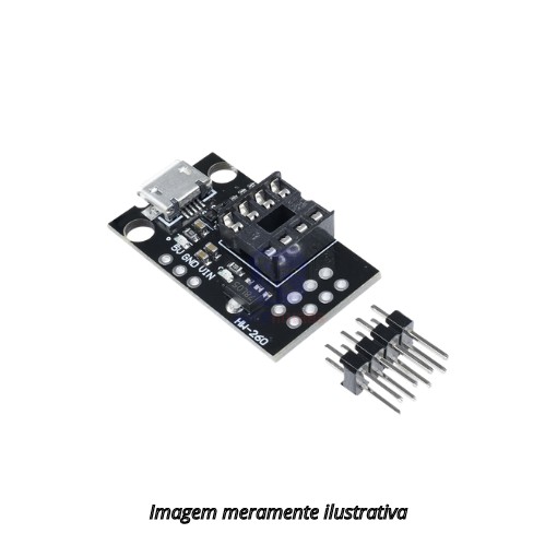 Módulo Programador HW-260 Micro USB Attiny 85 / 13A / 25 / 45 ...