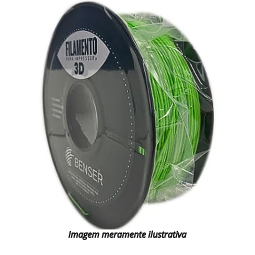 FIlamento PLA 1,75mm 500g Verde Para Impressora 3D - Benser ...
