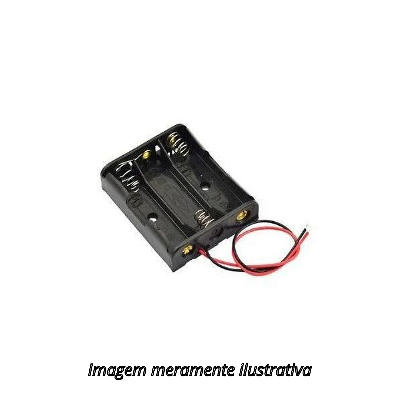 Suporte Porta 3 Pilhas AA Sem Plug - SmartProjects Brasil | Componentes ...