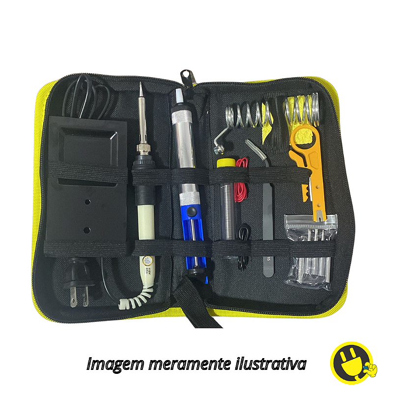 Kit Ferro de Solda com Acessórios e Estojo 60W FAS1460 Starflex ...