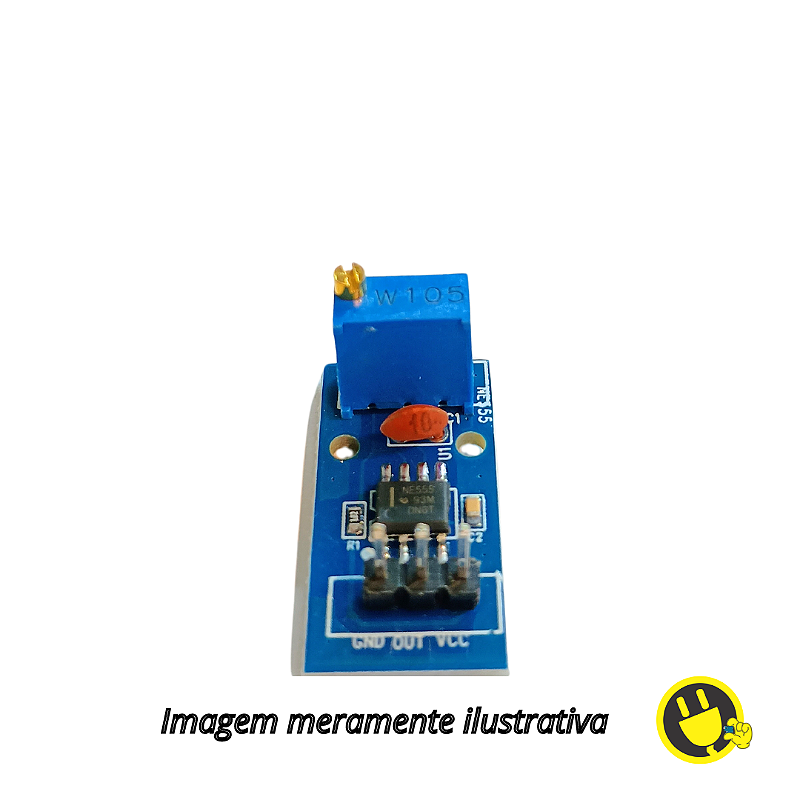 Módulo Gerador de Pulso Frequência Ajustável NE555 - 5Hz a 2kHz ...