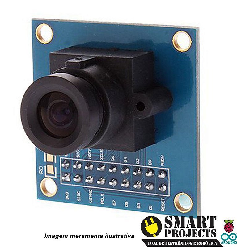 Módulo câmera VGA OV7670 - Câmera para Arduino - SmartProjects Brasil ...