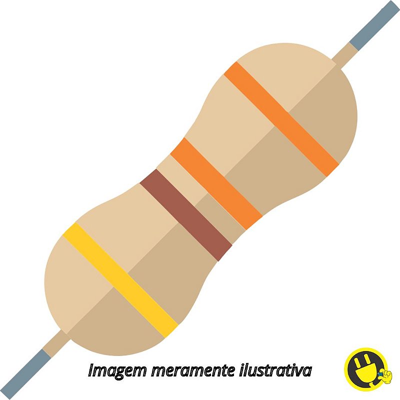 Resistor 1/4W 5% 330R - SmartProjects Brasil | Componentes Eletrônicos ...