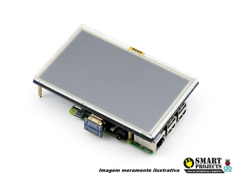 Display LCD 5" polegadas touch screen Raspberry Pi 3 - SmartProjects ...