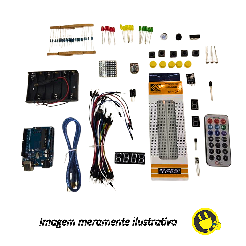 Kit Arduino Uno Secundário com Maleta Plástica - SmartProjects Brasil ...