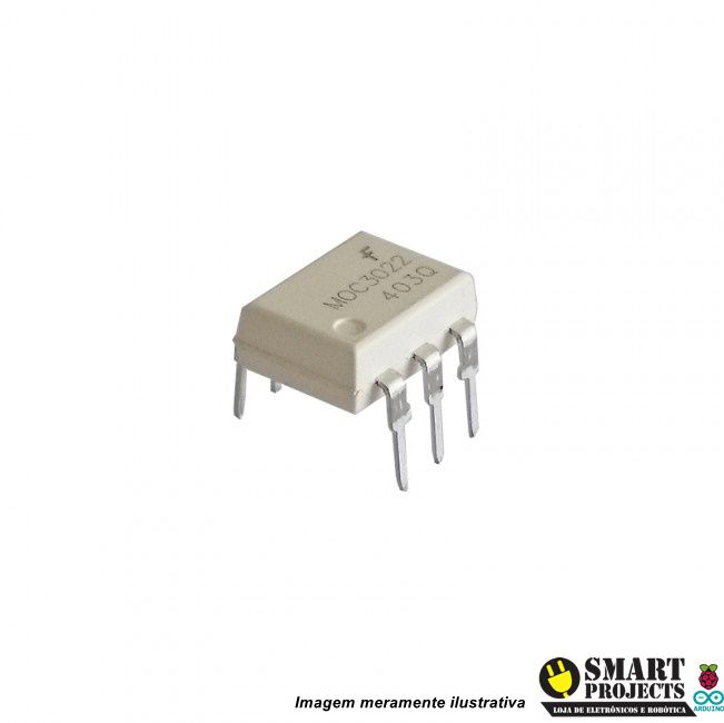 Circuito Integrado Optoacoplador MOC3022 - Arduino e Raspberry em Manaus é na Smart Projects!