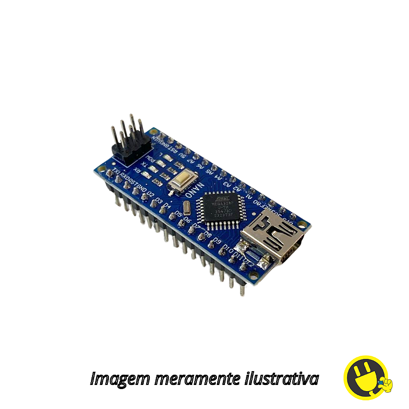 Arduino Nano V3 CH340 Mini USB (Sem Cabo USB) - SmartProjects Brasil ...