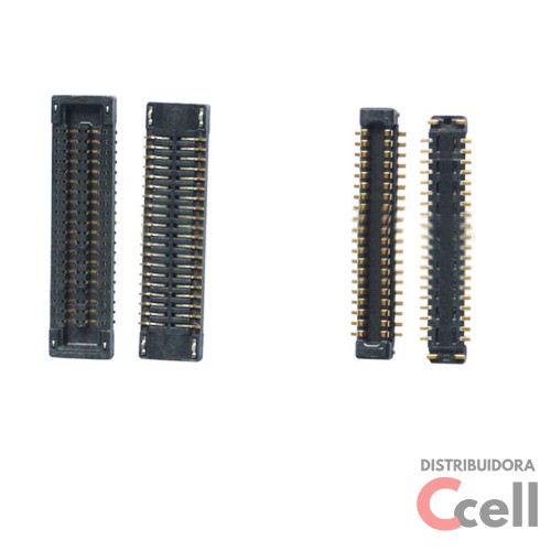 Conector FPC da Placa e da Tela Samsung A10s A107 / A20s A207 40 Pinos ...