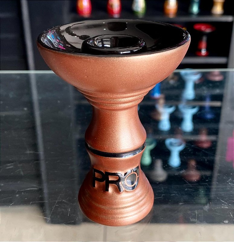 Rosh Pro Hookah Metálico Marrom - Tabacaria Murtada Hookah