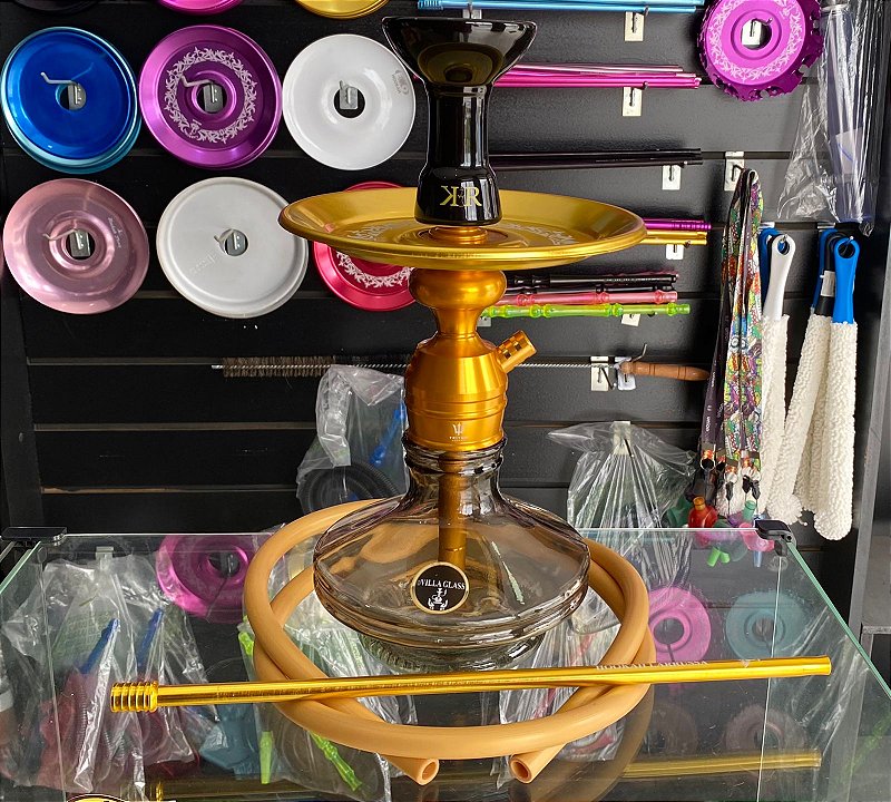 Narguile Triton Zip Dourado - Tabacaria Murtada Hookah