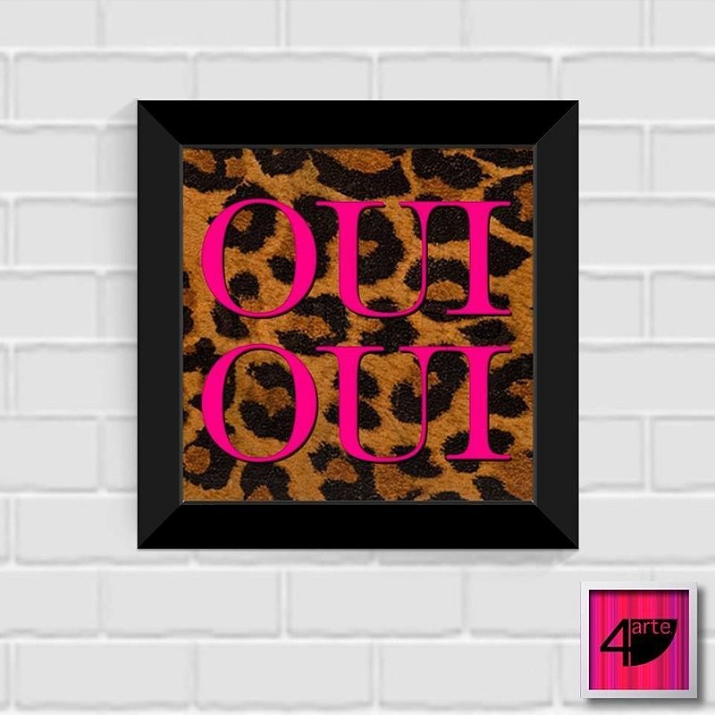 Quadro Oui Oui Pink - 4ArteDecor