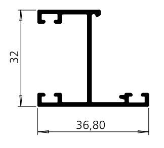 Perfil De Alumínio Linha Lg32 LG-068 Barra Com 6Mts - Loja Virtual Meu Perfil de Alumínio ...