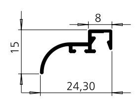 Perfil De Alumínio Linha Lg32 LG-091 Barra Com 6Mts - Loja Virtual Meu Perfil de Alumínio ...