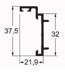 Perfil De Alumínio Linha Lg32 LG-016 Barra Com 6Mts - Loja Virtual Meu Perfil de Alumínio ...