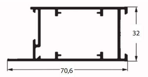 Perfil De Alumínio Linha Lg32 LG-043 Barra Com 6Mts - Loja Virtual Meu Perfil de Alumínio ...