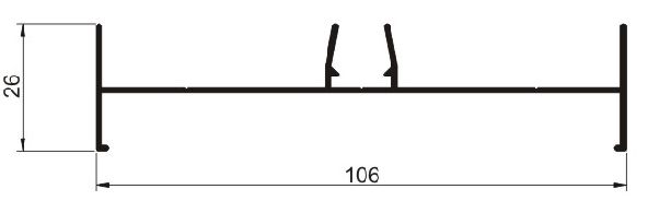 Perfil De Alumínio Marco Lateral 3 Folhas Equivalente À Su-014 Barra C - Loja Virtual Meu Perfil ...
