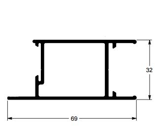 Perfil De Alumínio Linha Lg32 Ilg-050 Barra Com 6Mts - Loja Virtual Meu Perfil de Alumínio ...