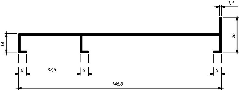 Perfil De Alumínio Linha Lg32 Ilg-158 Barra Com 6Mts - Loja Virtual Meu Perfil de Alumínio ...