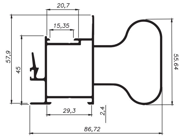 Perfil De Alumínio Linha Lg32 Ilg-052 Barra Com 6Mts - Loja Virtual Meu Perfil de Alumínio ...