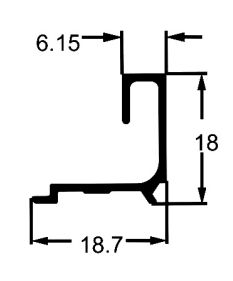 Perfil De Alumínio Linha Lg32 LG-027 Barra Com 6Mts - Loja Virtual Meu Perfil de Alumínio ...