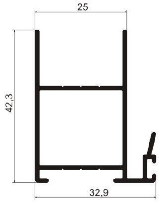 Perfil De Alumínio Montante Mao De Amigo Equivalente À Su-070 Barra Co - Loja Virtual Meu Perfil ...
