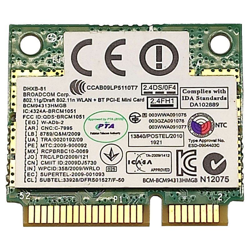 Placa Wifi Bluetooth Notebook BCM94313HMGB 598711-001 | Click Note ...