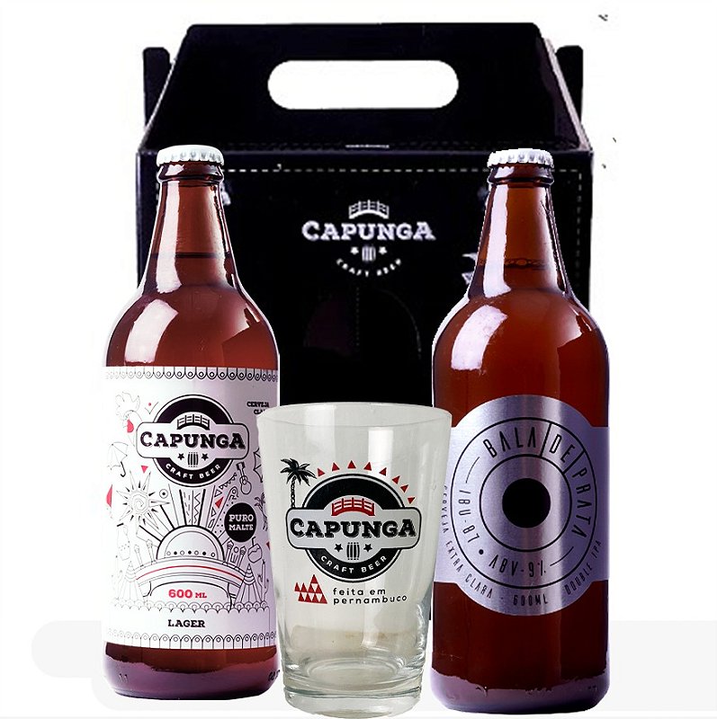 1 UND. CAPUNGA LAGER 600ML + 1 UND. BALA DE PRATA 600ML + 1 UND. CALDE ...