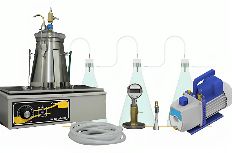 Conjunto Rice Test Com Picnometro metalico e mesa Analogica - Petroonline