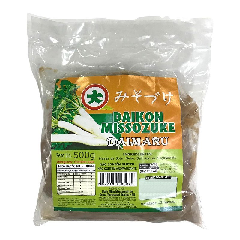 Comprar Conserva de Nabo Daikon Missozuke 500g Daimaru - Loja Ikebana ...