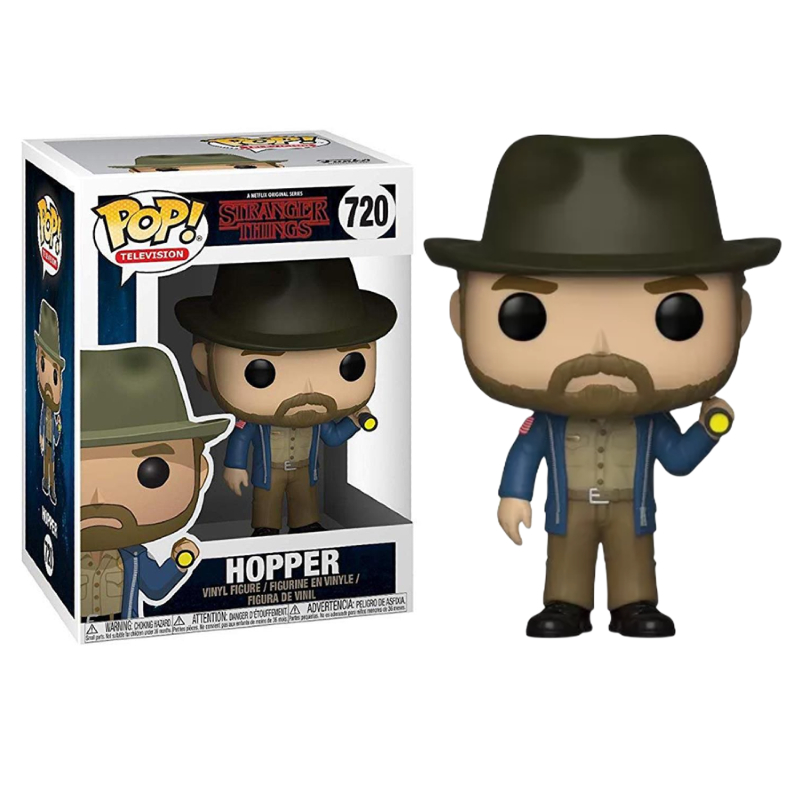 Funko Pop! TV Stranger Things Hopper 720 Original Colecionavel - Moça ...