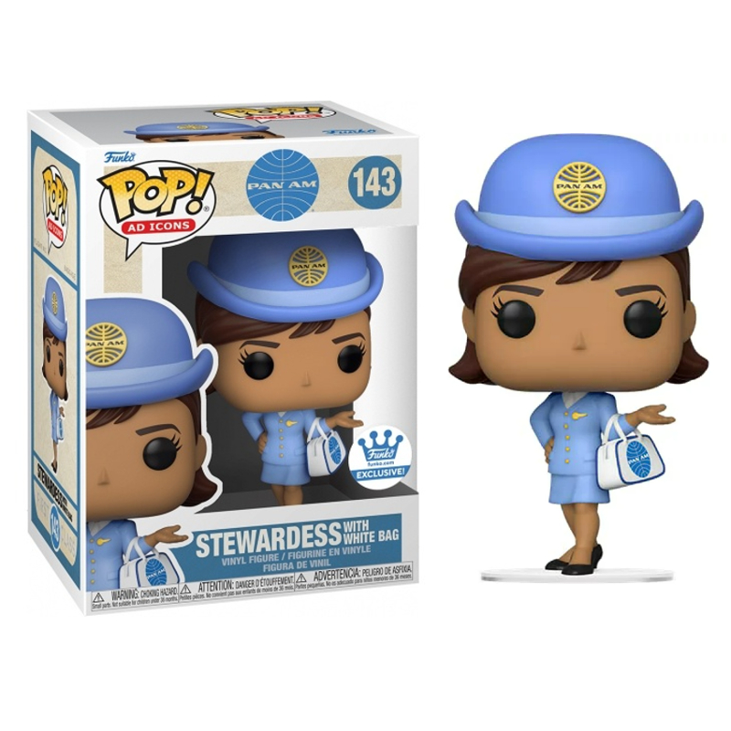 Funko Pop! Icons Pam Am Stewardess With White Bag 143 Original - Moça ...