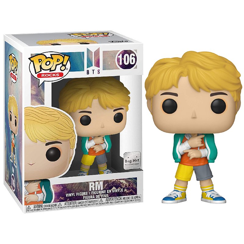 Funko Pop! Rocks BTS RM 106 Original Colecionavel - Moça do Pop - Funko ...