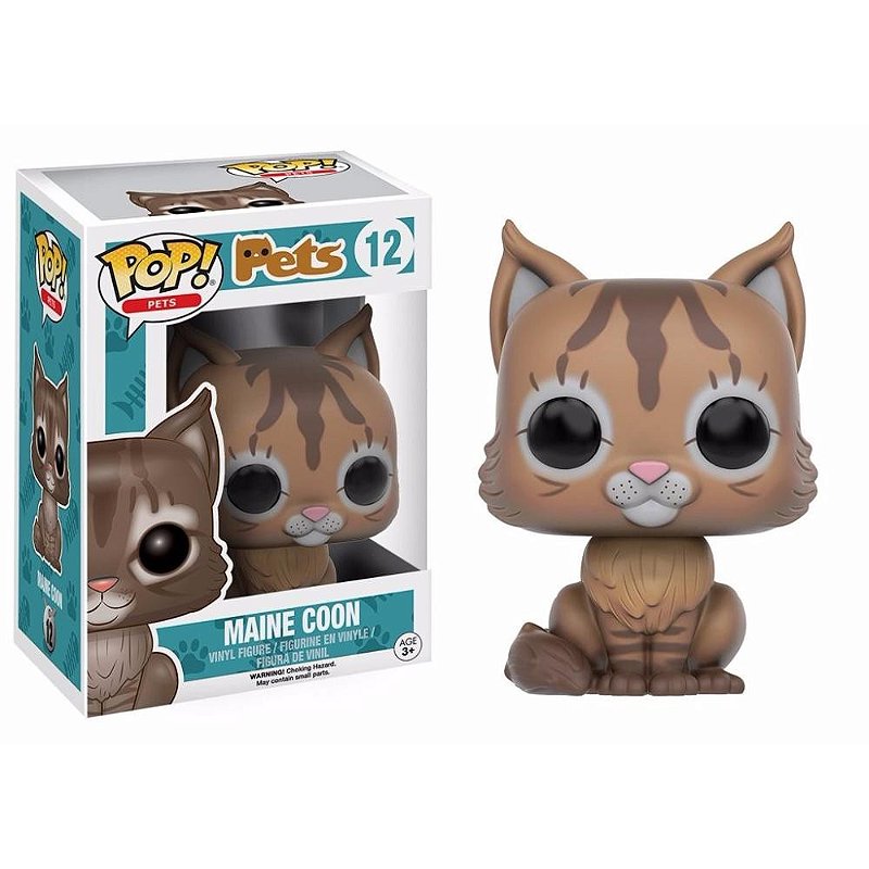 Funko Pop! Cats Maine Coon 12 Original Boneco Colecionavel - Moça do ...