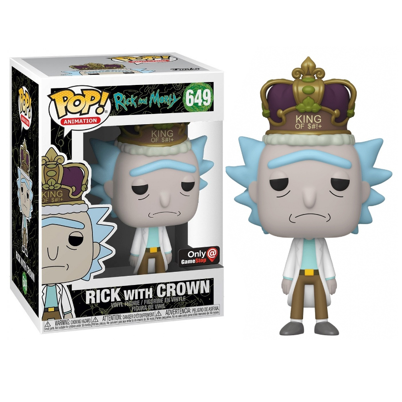 Funko Pop! Animation Rick And Morty With Crown 649 Exclusivo - Moça do ...