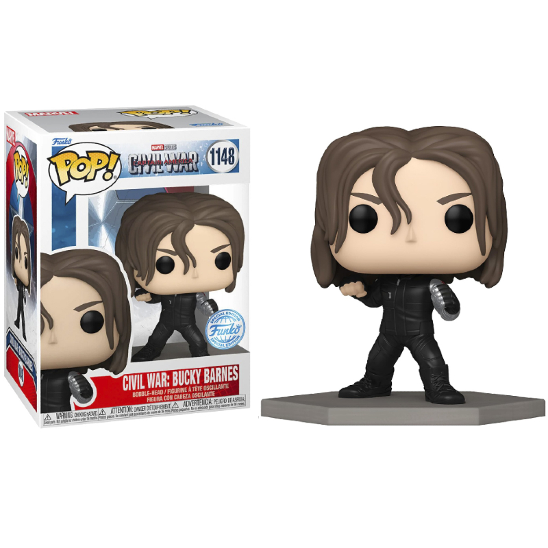 Funko Pop! Marvel Civil War: Bucky Barnes 1148 Exclusivo Original ...