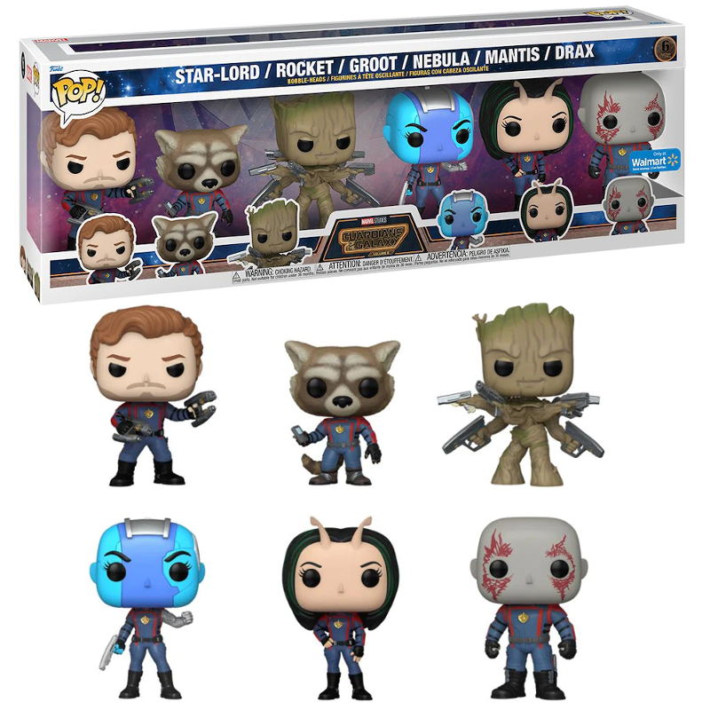 Funko Pop! Marvel Guardians Of The Galaxy 6 pack Exclusivo Original ...