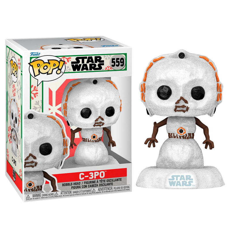 Funko Pop! Television Star Wars Natal C-3PO 559 Original Colecionavel ...