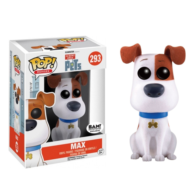 Funko Pop! Pets A Vida Secreta dos Bichos Max 293 Exclusivo Flocked ...