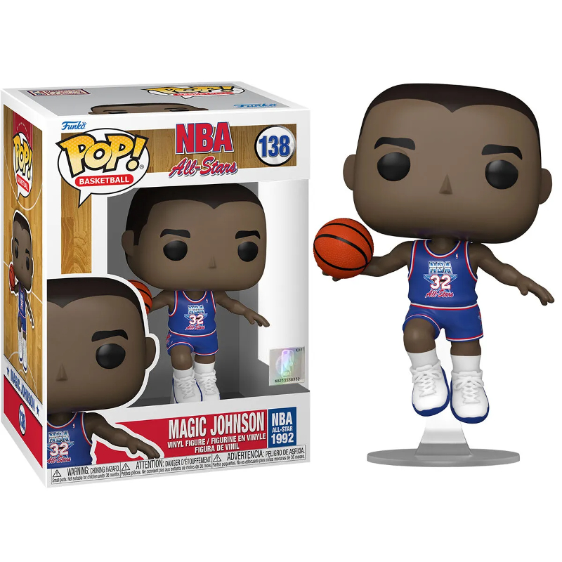 Funko Pop! Basketball NBA All-Stars Magic Johnson 138 Exclusivo - Moça ...