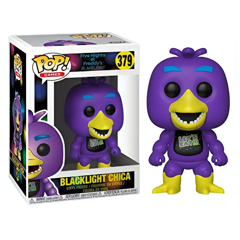 Funko Pop! Games Five Night's At Freddy's Blacklight Chica 379 - Moça ...